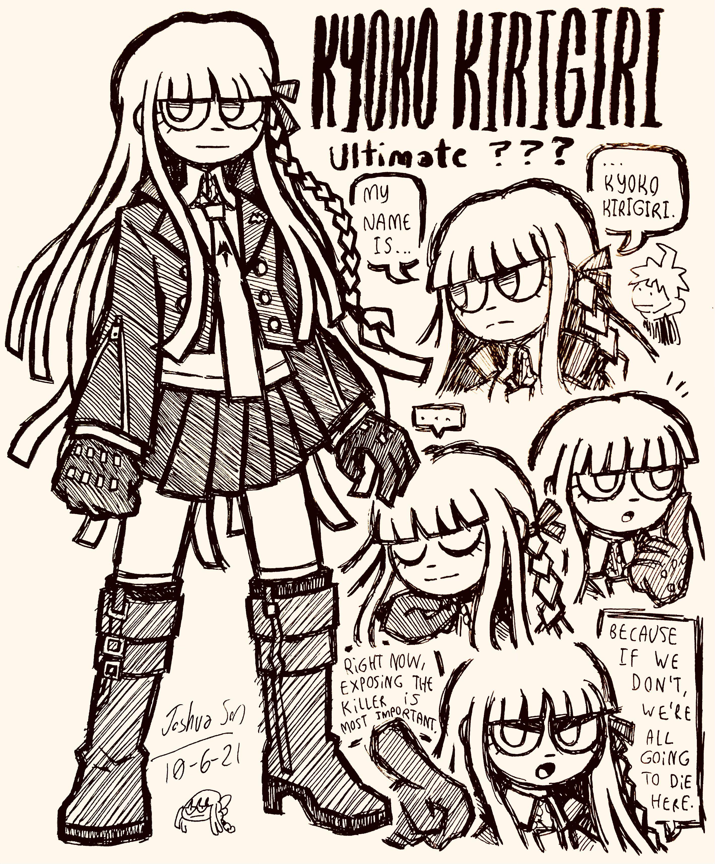 Kyoko Kirigiri Doodles [OC] | Scrolller