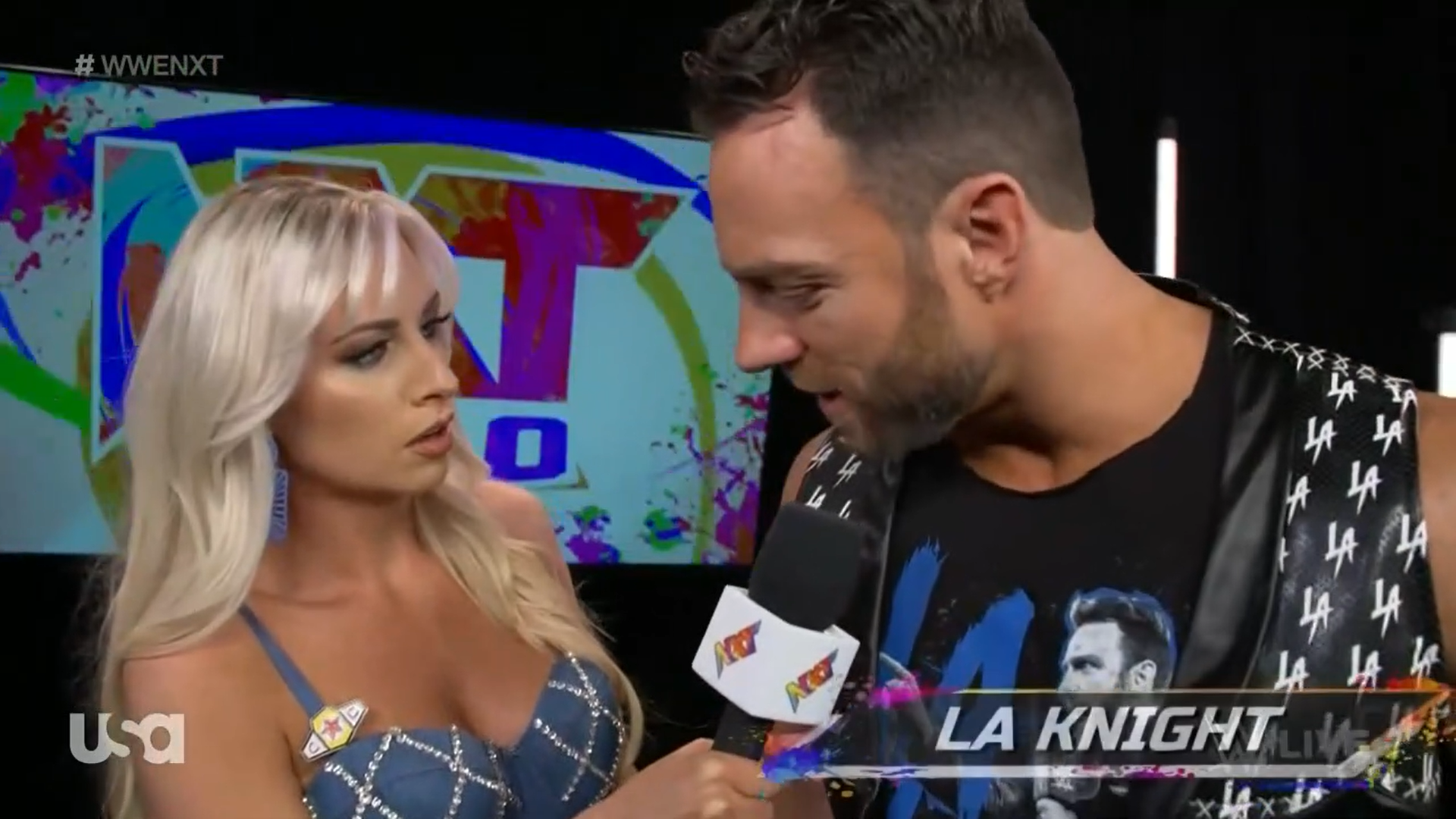 LA Knight getting a nice look at Mckenzie Mitchell | Scrolller