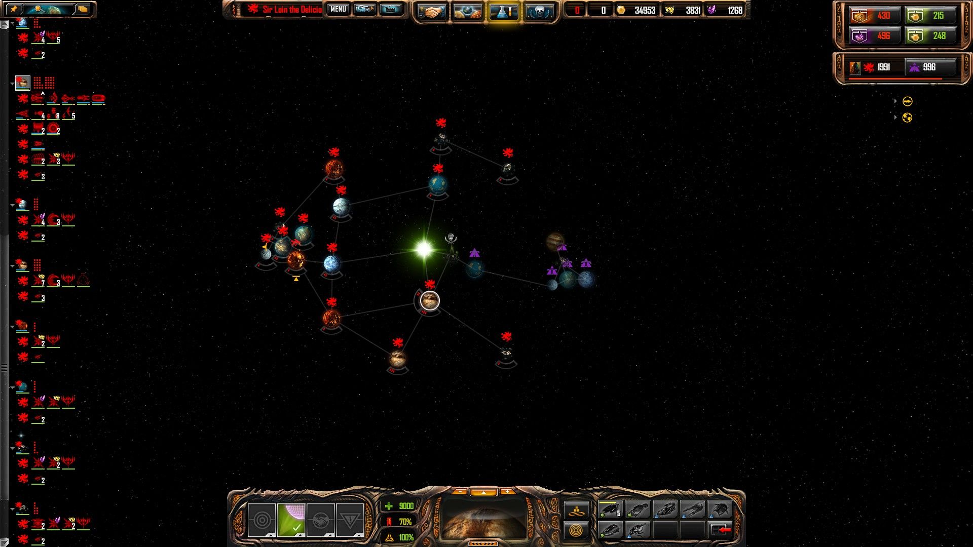 Ladies and gentlemen, the random map generator. Locked vicious AI with 1/3 of my planets | Scrolller