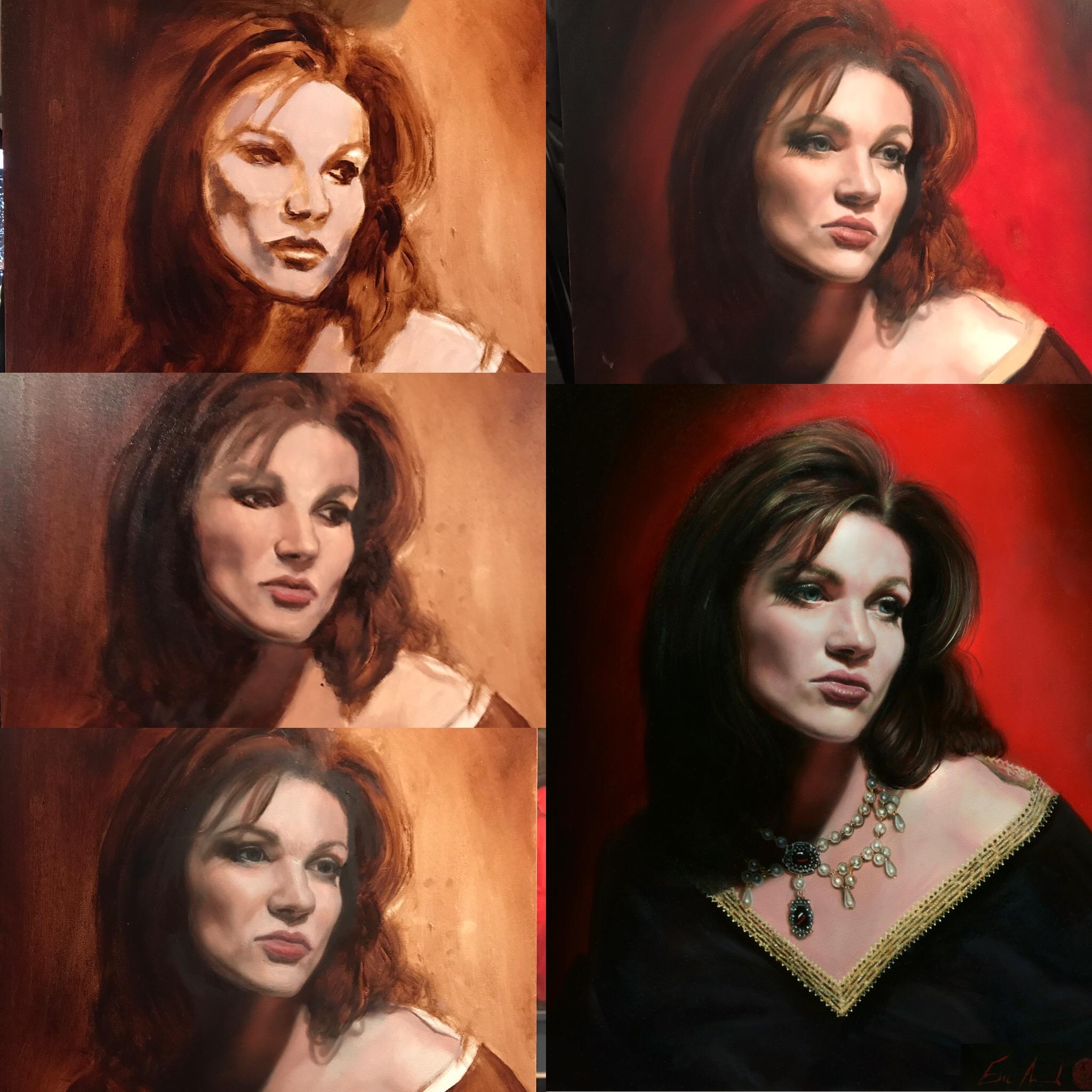 "Lady Macbeth" Progress Photos (5 days) oil, 11 x 14" | Scrolller