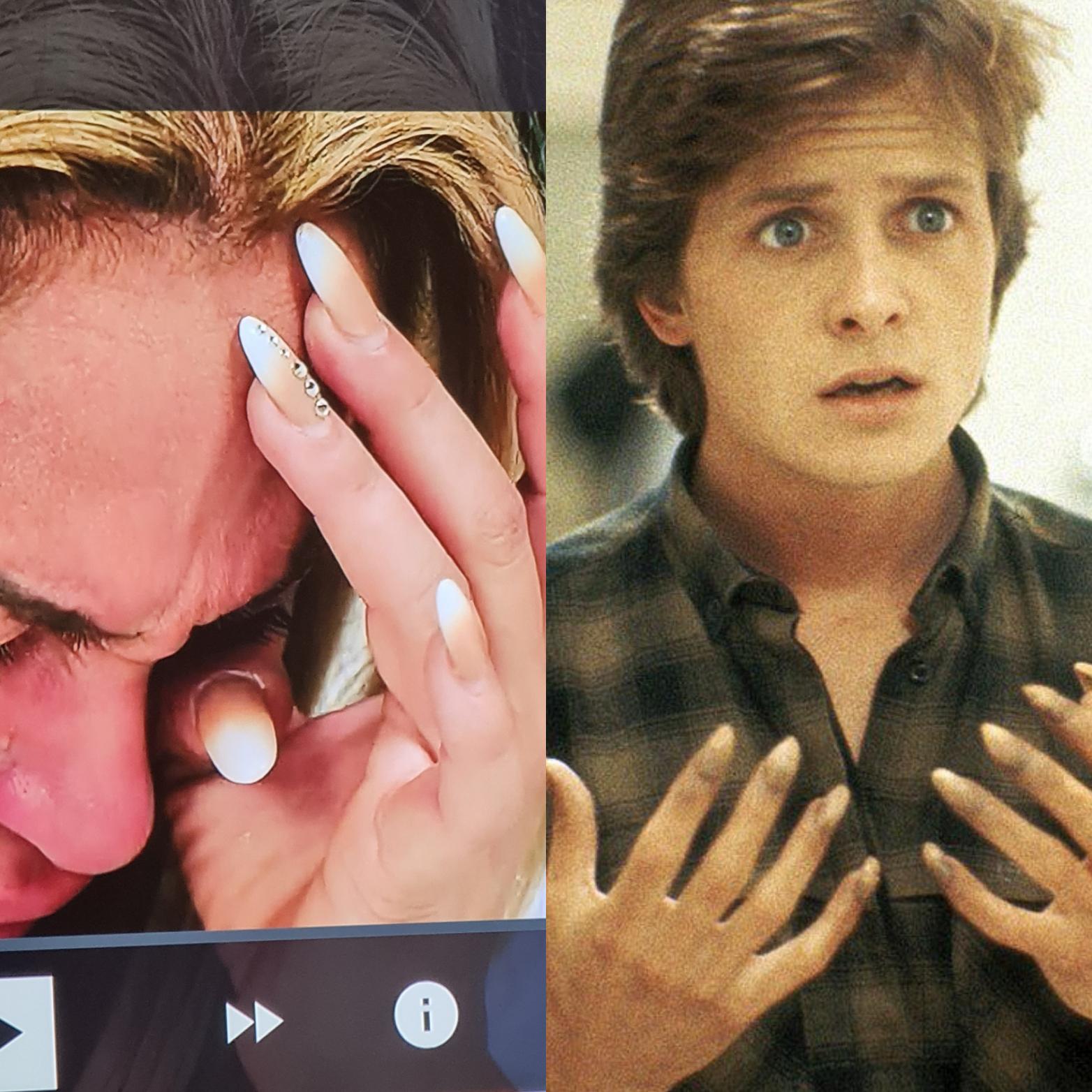 Lady on the TV is sad she's turning into a Teen Wolf. | Scrolller