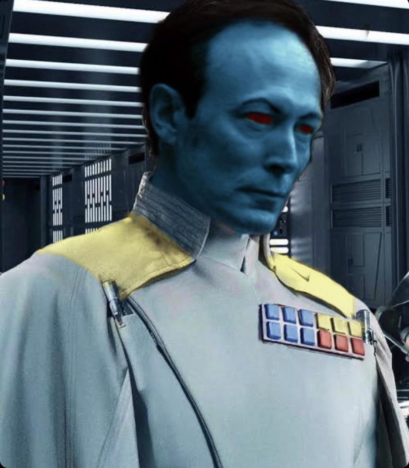 Lars Mikkelsen as live action Thrawn edit by me | Scrolller