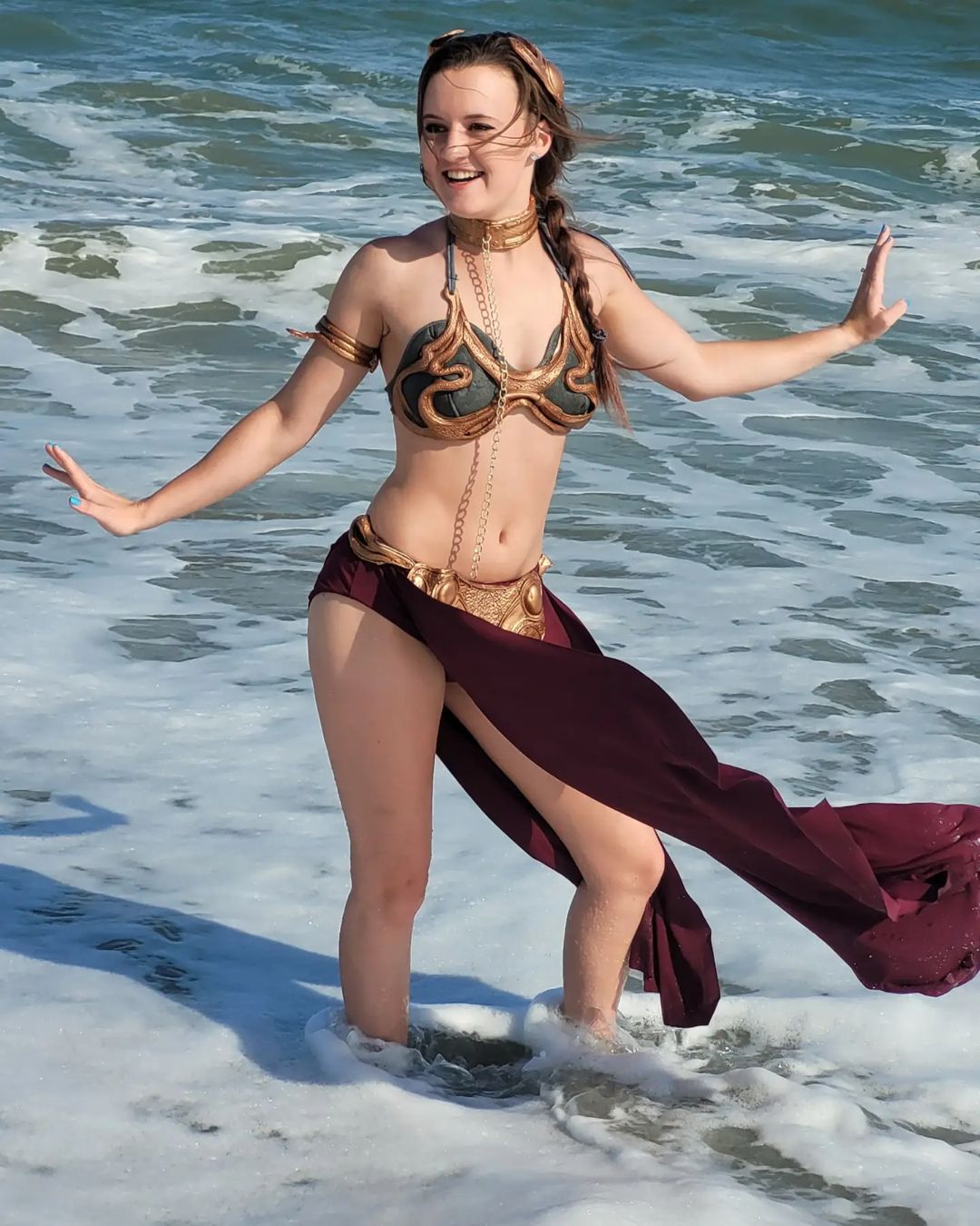 lasthopecosplay as Slave Leia | Scrolller
