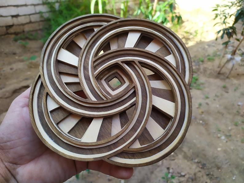 layered ornament with Celtic knot | Scrolller