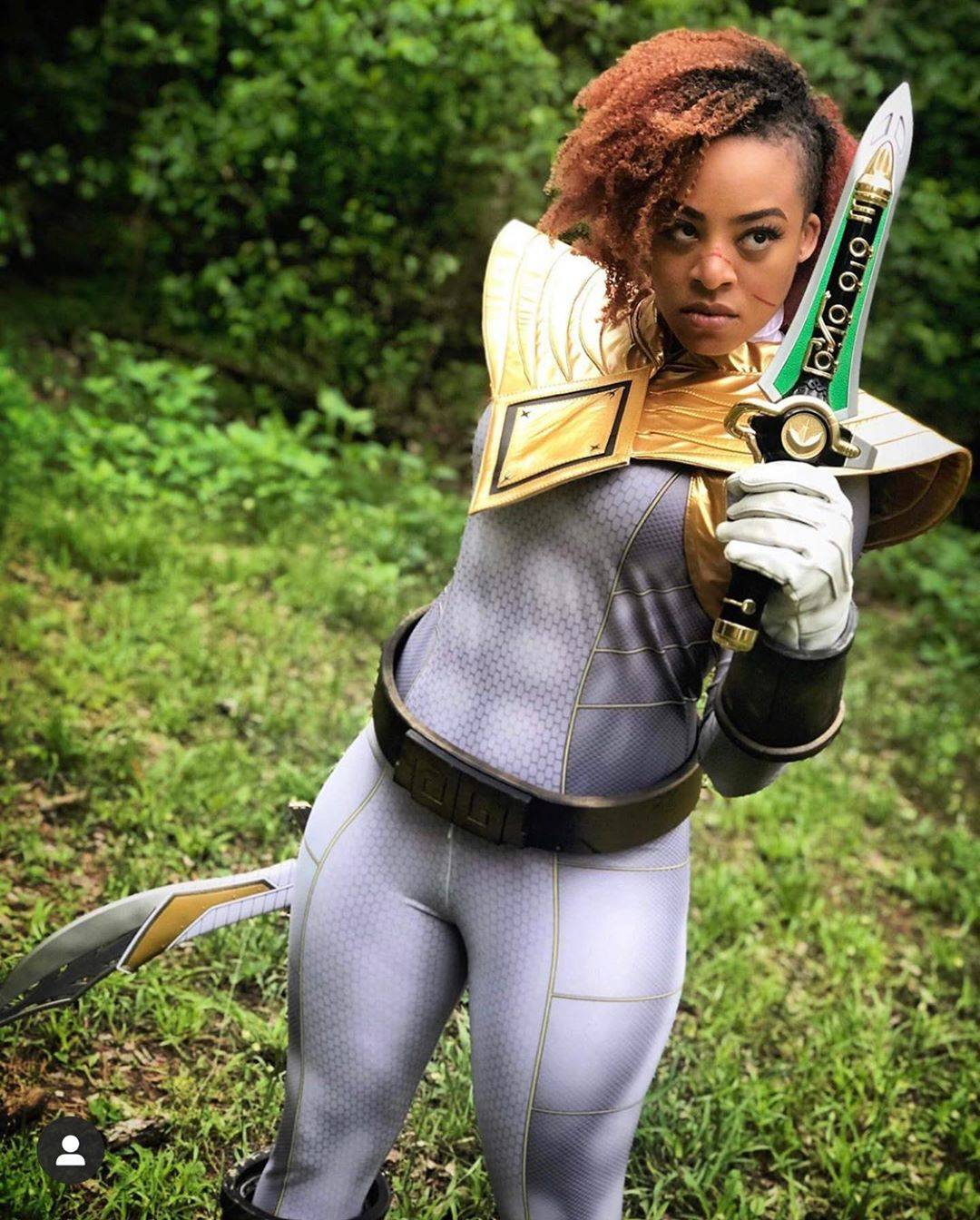 Leairis Cross as White Ranger, Power Ranger | Scrolller