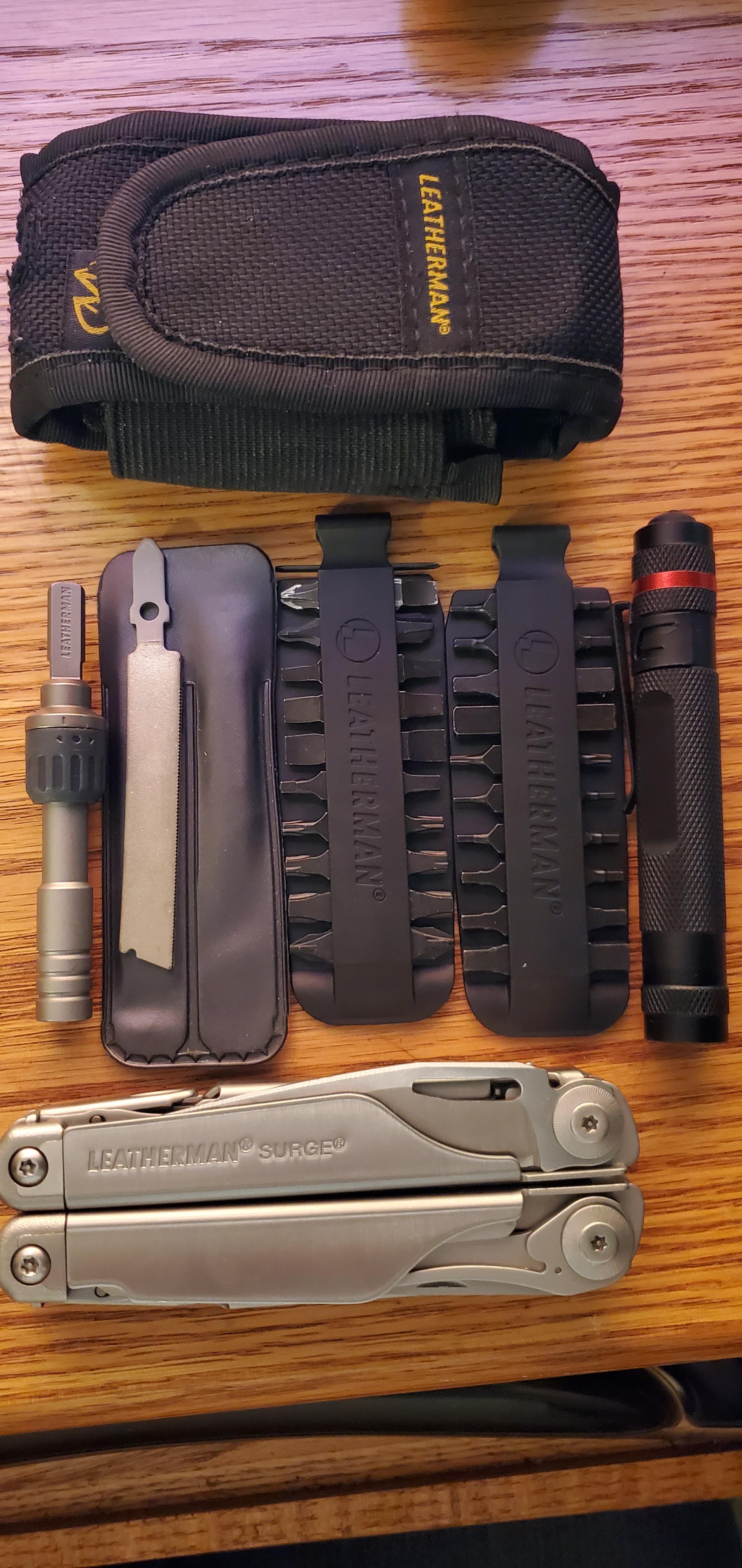 leatherman surge edc, Inc ratchet, bit kit and flashlight | Scrolller