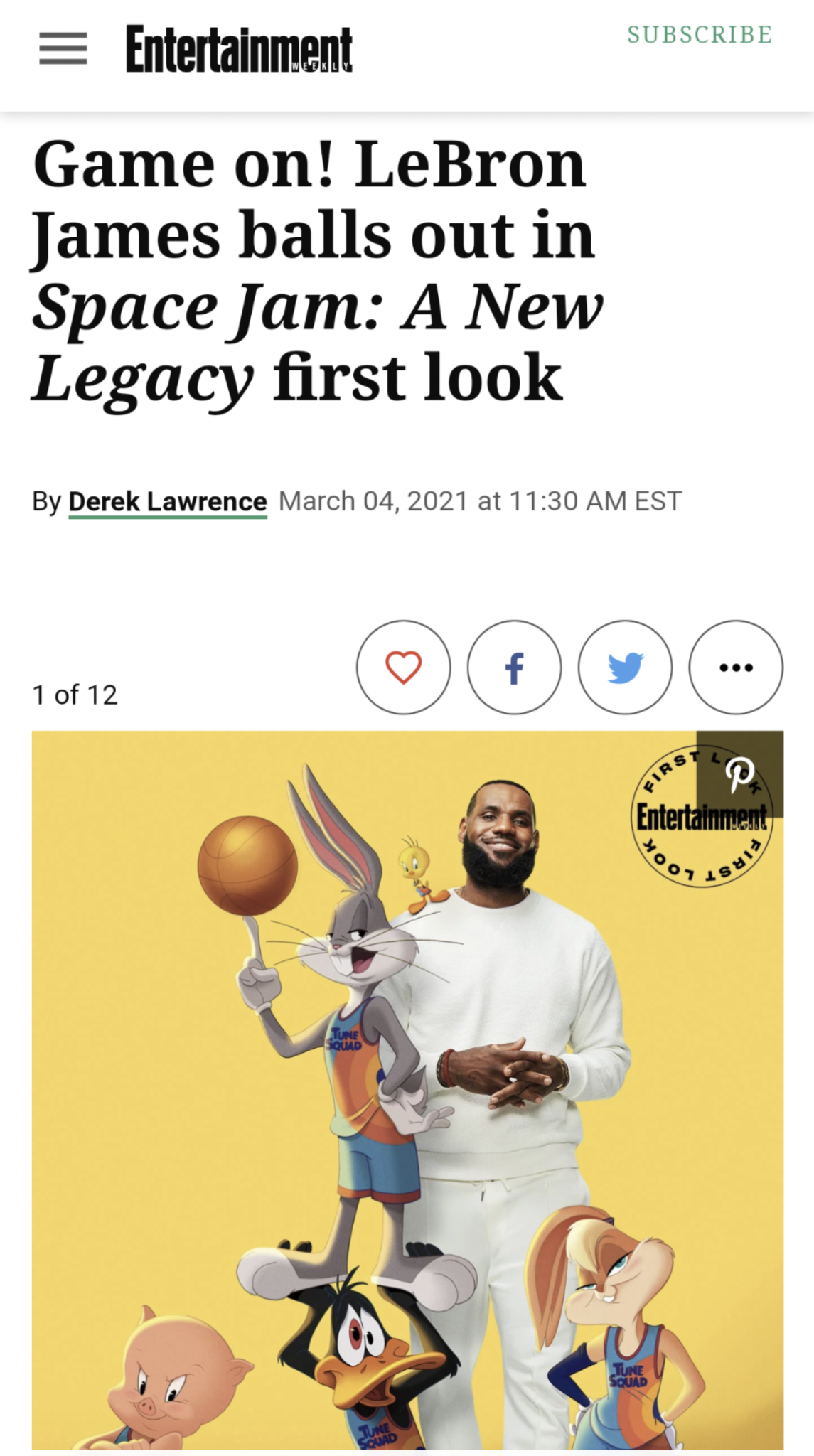 "LeBron James balls out in Space Jam 2"... Didn't know it was that kinda film... | Scrolller