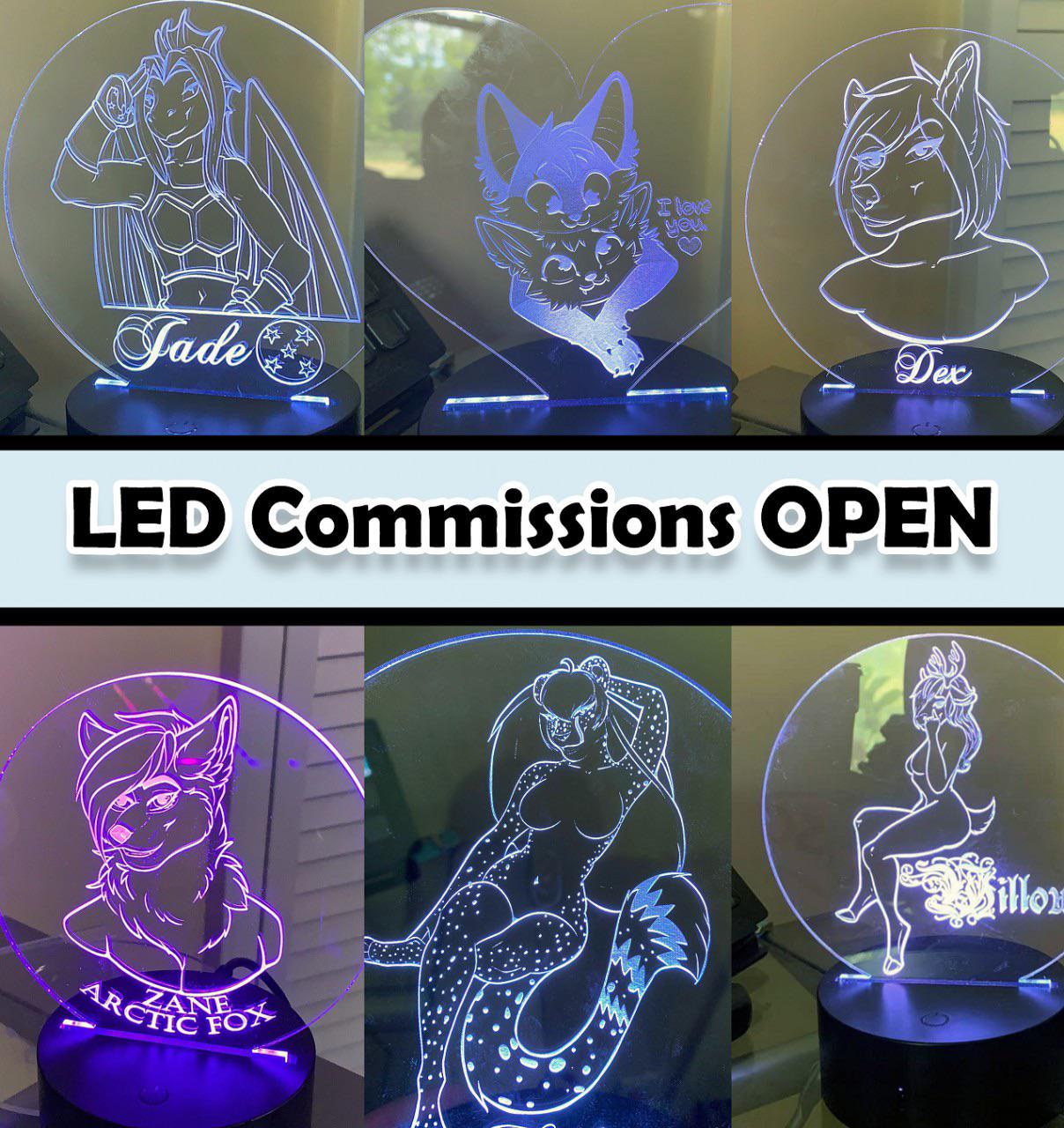 [LED Bust, Full Body Pin up] Commissions Open! Comment for more details. Art by AenigmaArts ...
