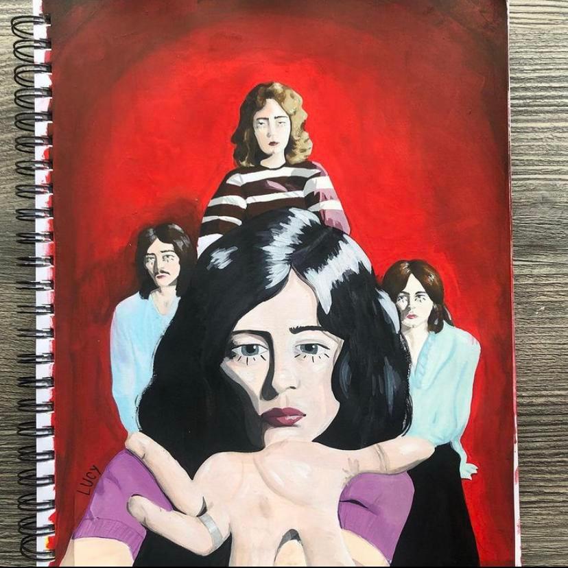 Led Zeppelin, art done by me, acrylic and watercolor, 2020. | Scrolller