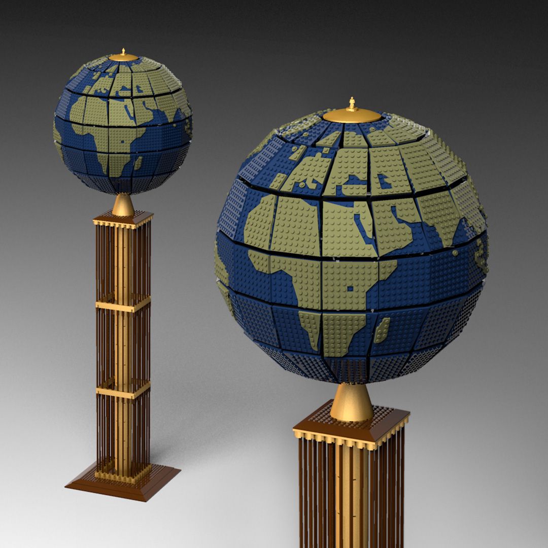 LEGO Floor Globe | Scrolller