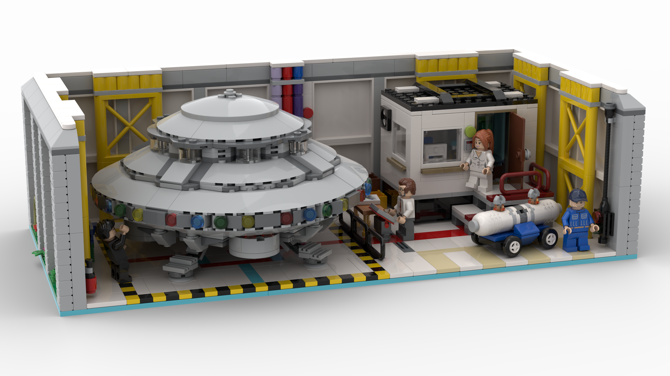 LEGO IDEAS - SECRET UFO HANGER - Grateful for your support - Support link in the comments ...