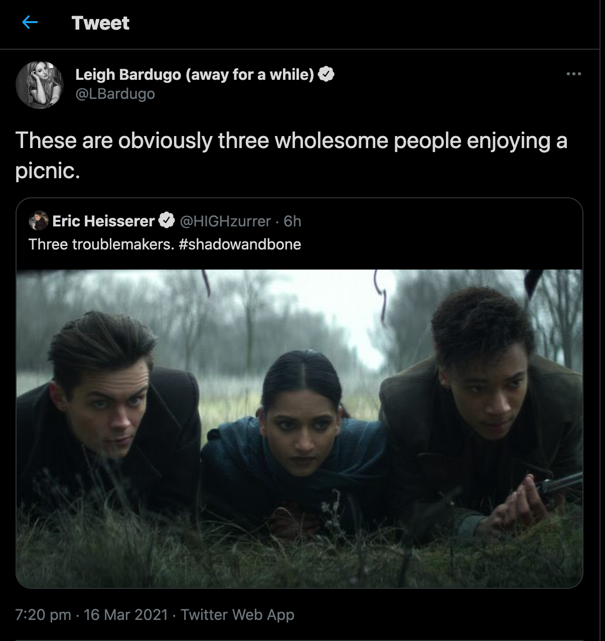 LEIGH TWEETED ABOUT THE CROWS STILL | Scrolller