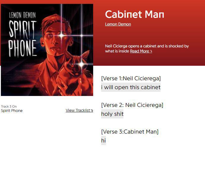 Lemon Demon - Cabinet Man | Scrolller