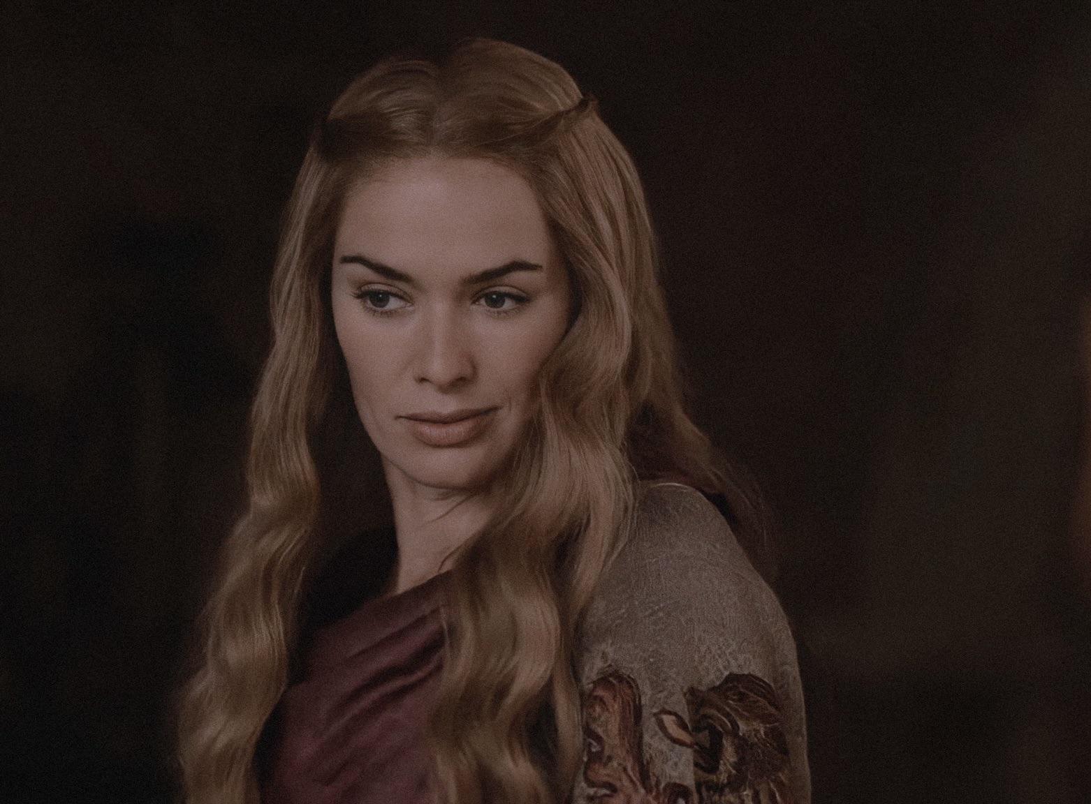 Lena Headey watching you play with your little dick as she brings her bull into the bedroom ...