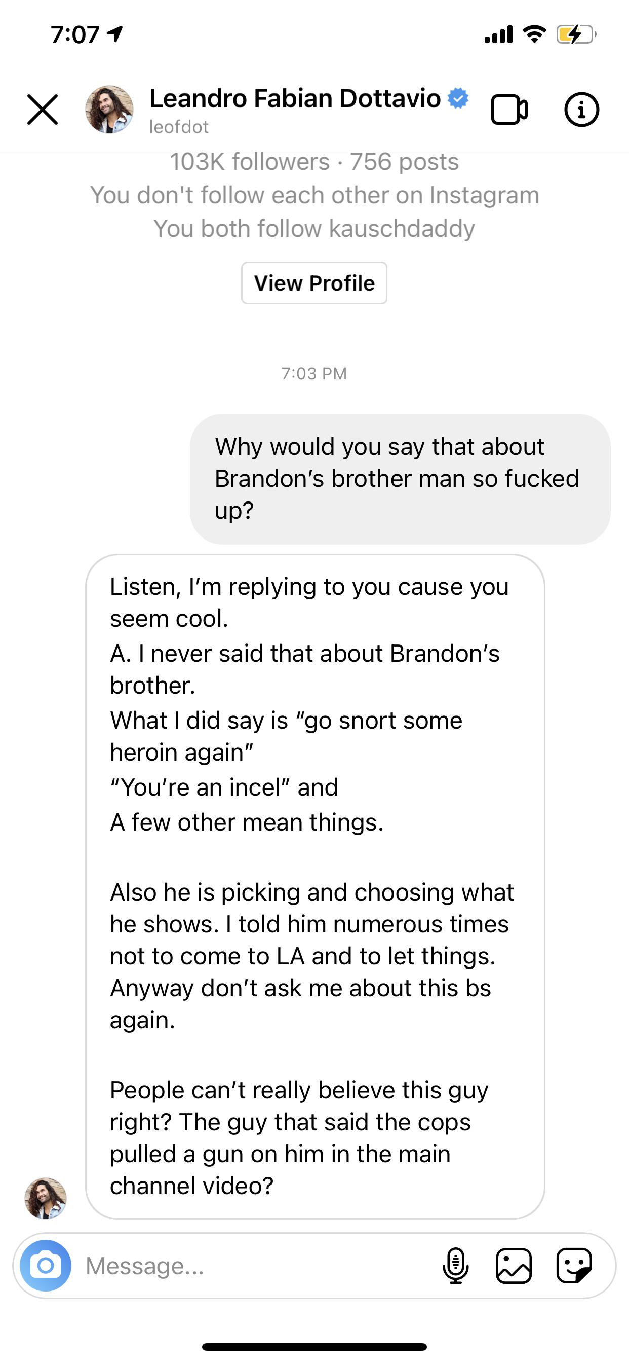 Leo’s response about Brandon’s vid !! | Scrolller