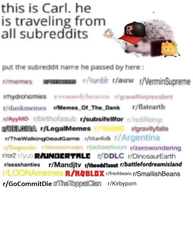 Let Carl explore subreddits | Scrolller
