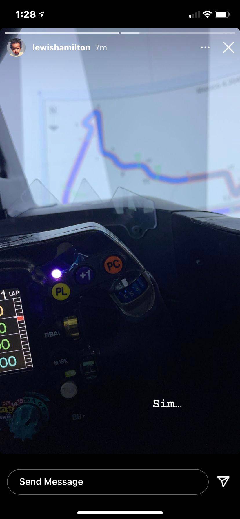 Lewis Hamilton in the Sim | Scrolller