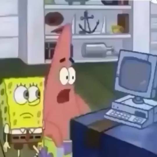 LF Color Source: meme, video, spongebob, patrick, ahegao, black hair, low quality | Scrolller