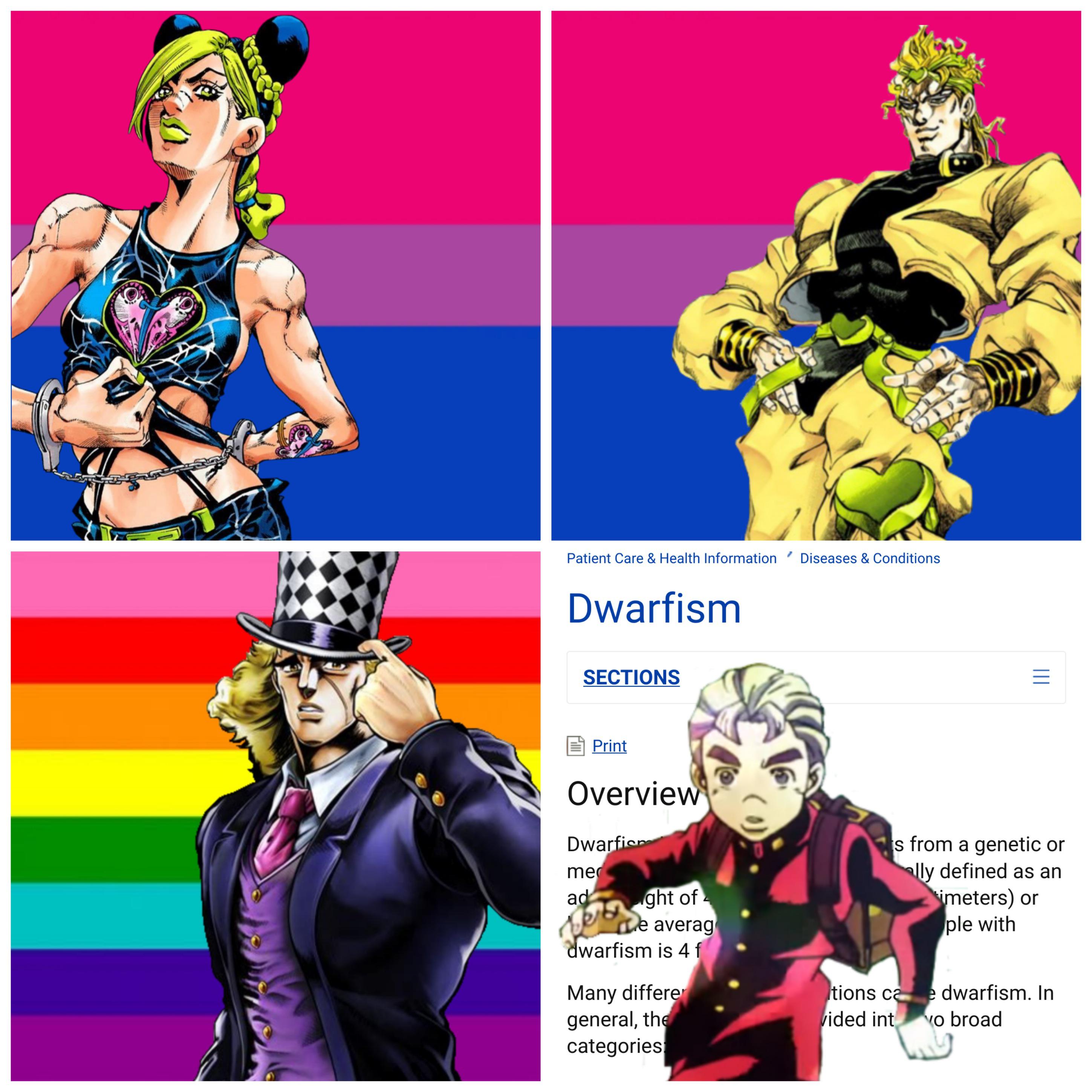LGBT Jojo characters and the flags that represent their identities! So awesome to have such a ...