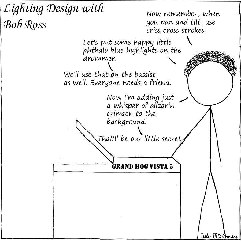 lighting design with bob ross | Scrolller