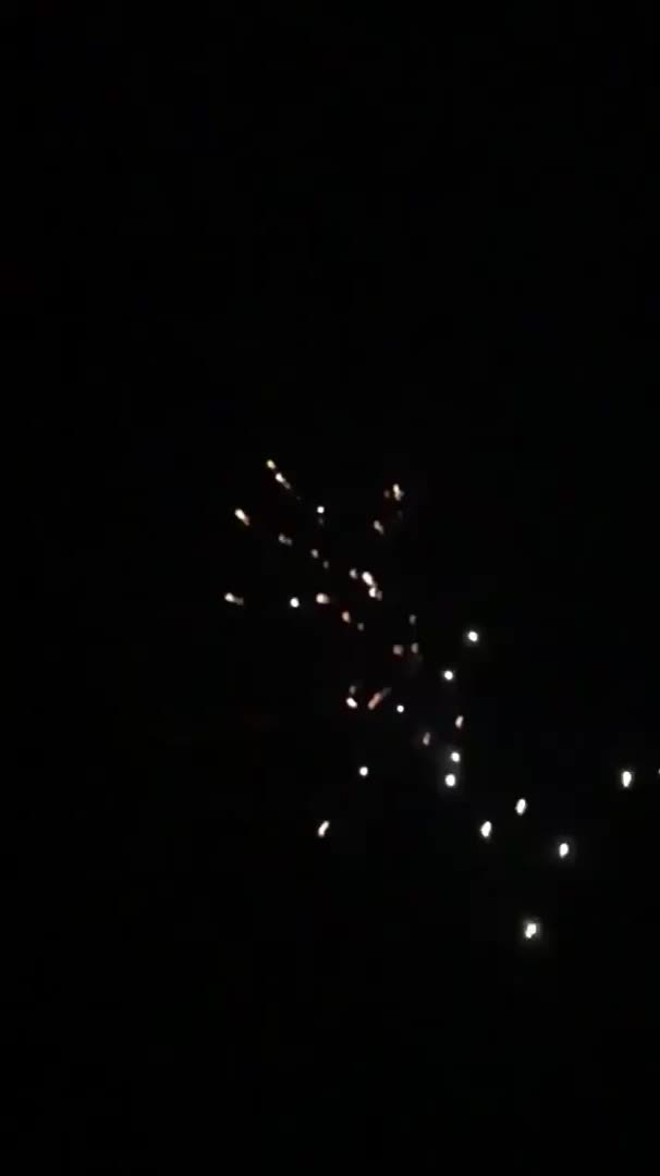 Lightning strikes firework | Scrolller