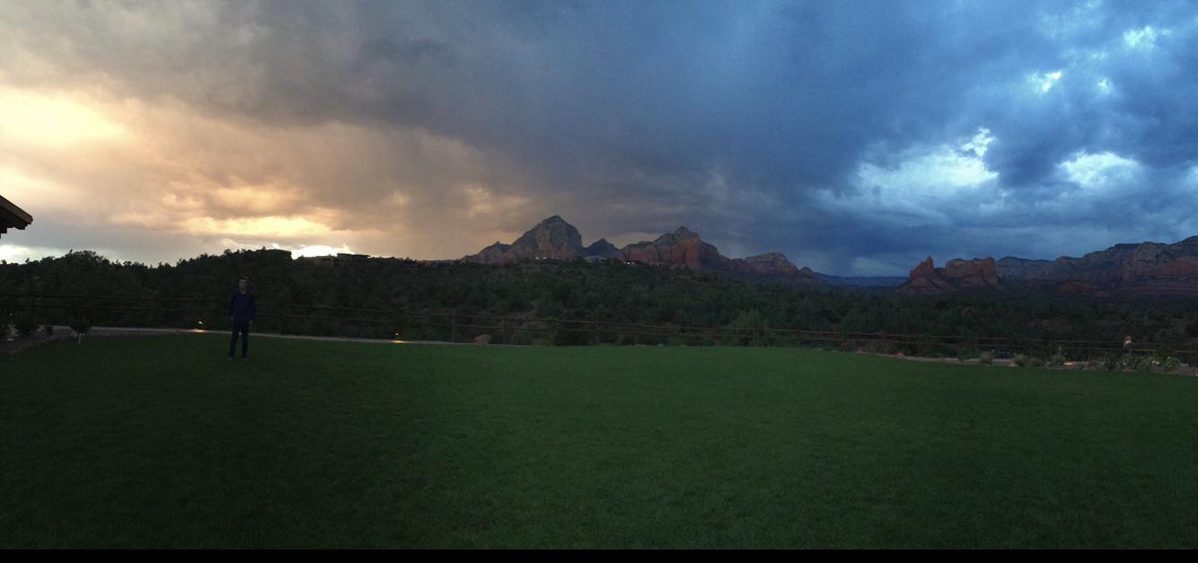 Lightning striking during a sunset | Scrolller
