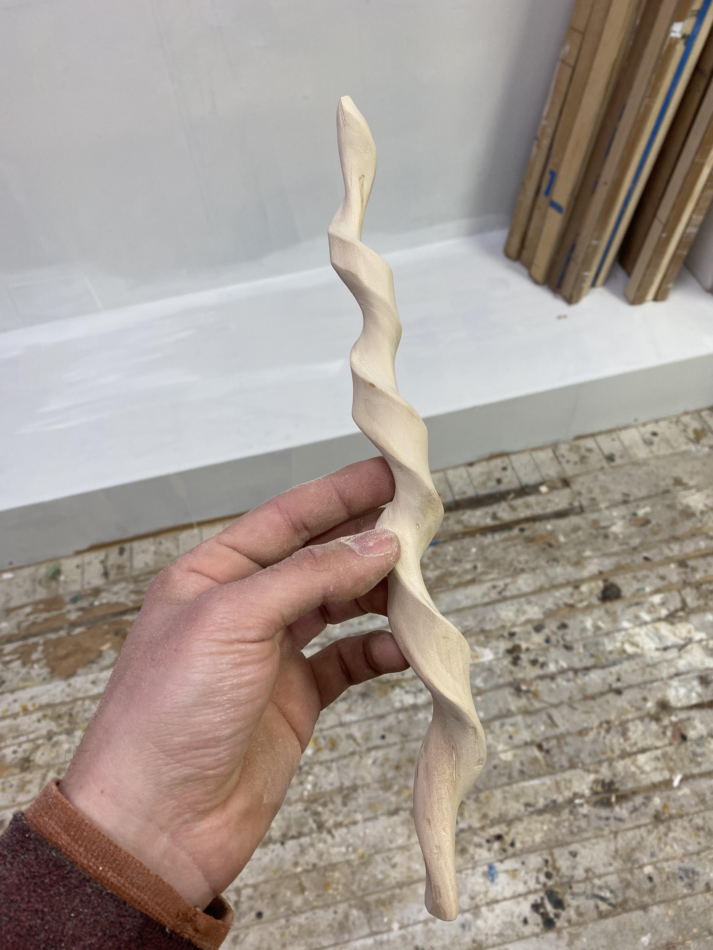 lil wand i carved from a basswood limb i salvaged from an arborist | Scrolller