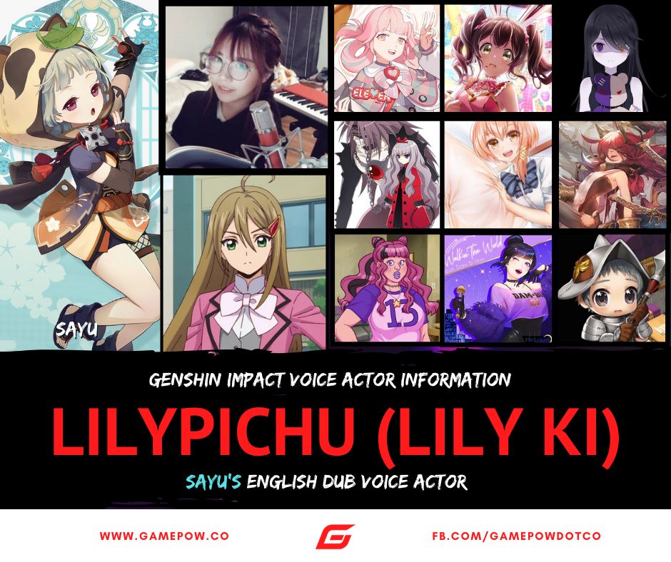 Lilypichu voice actor graphic (credit: gamePOW) | Scrolller