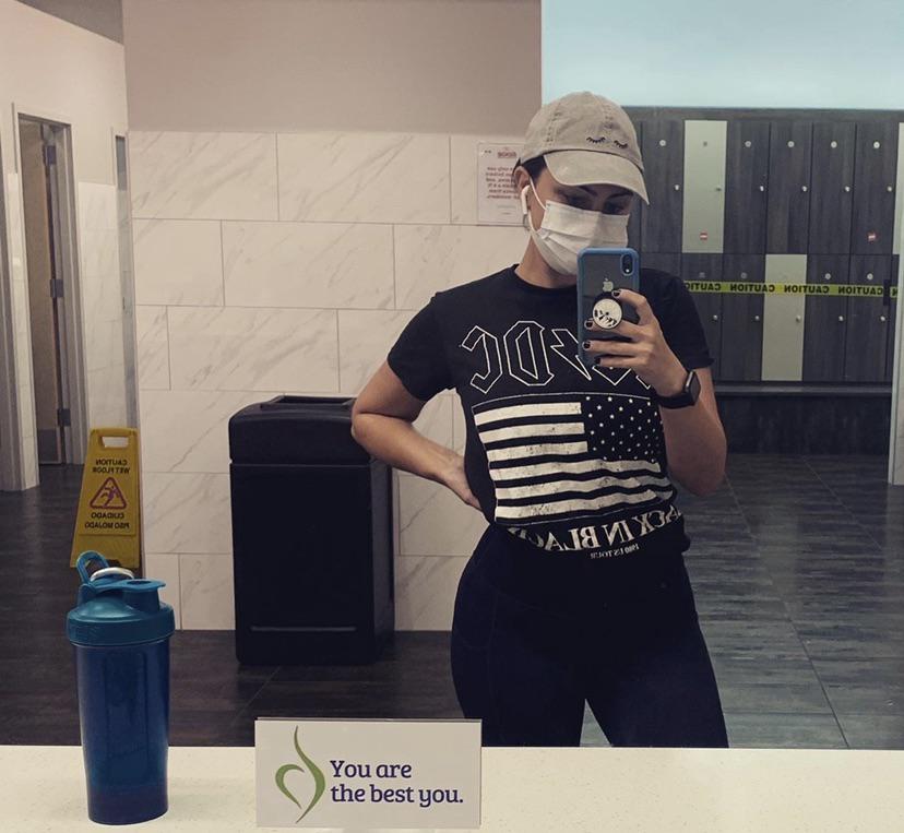 Little rona gym selfie / can you guess the song that was playing? ( Yes it was from AC/DC ...