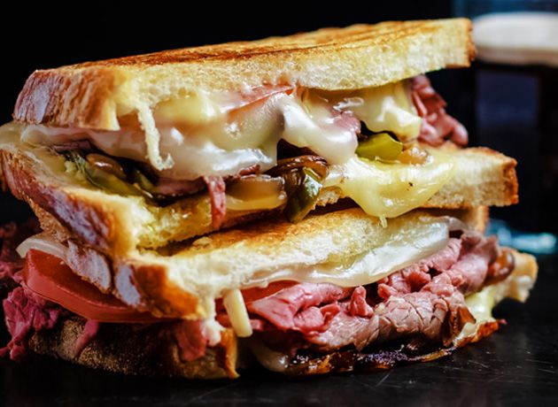 Loaded Grilled Roast Beef Melt | Scrolller