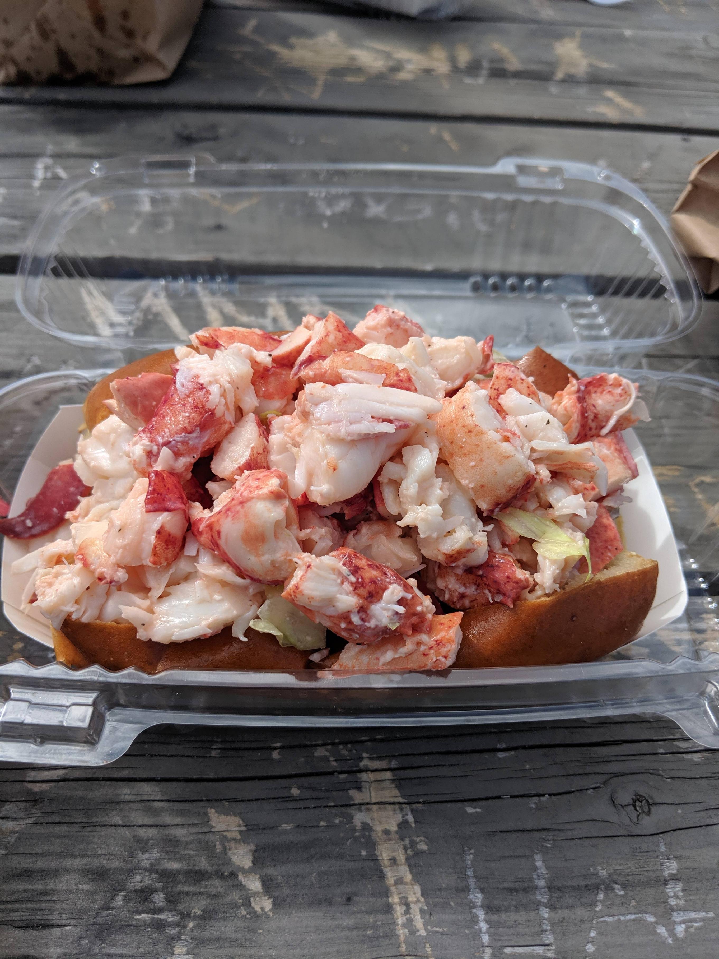Lobster roll from Marshfield, MA | Scrolller
