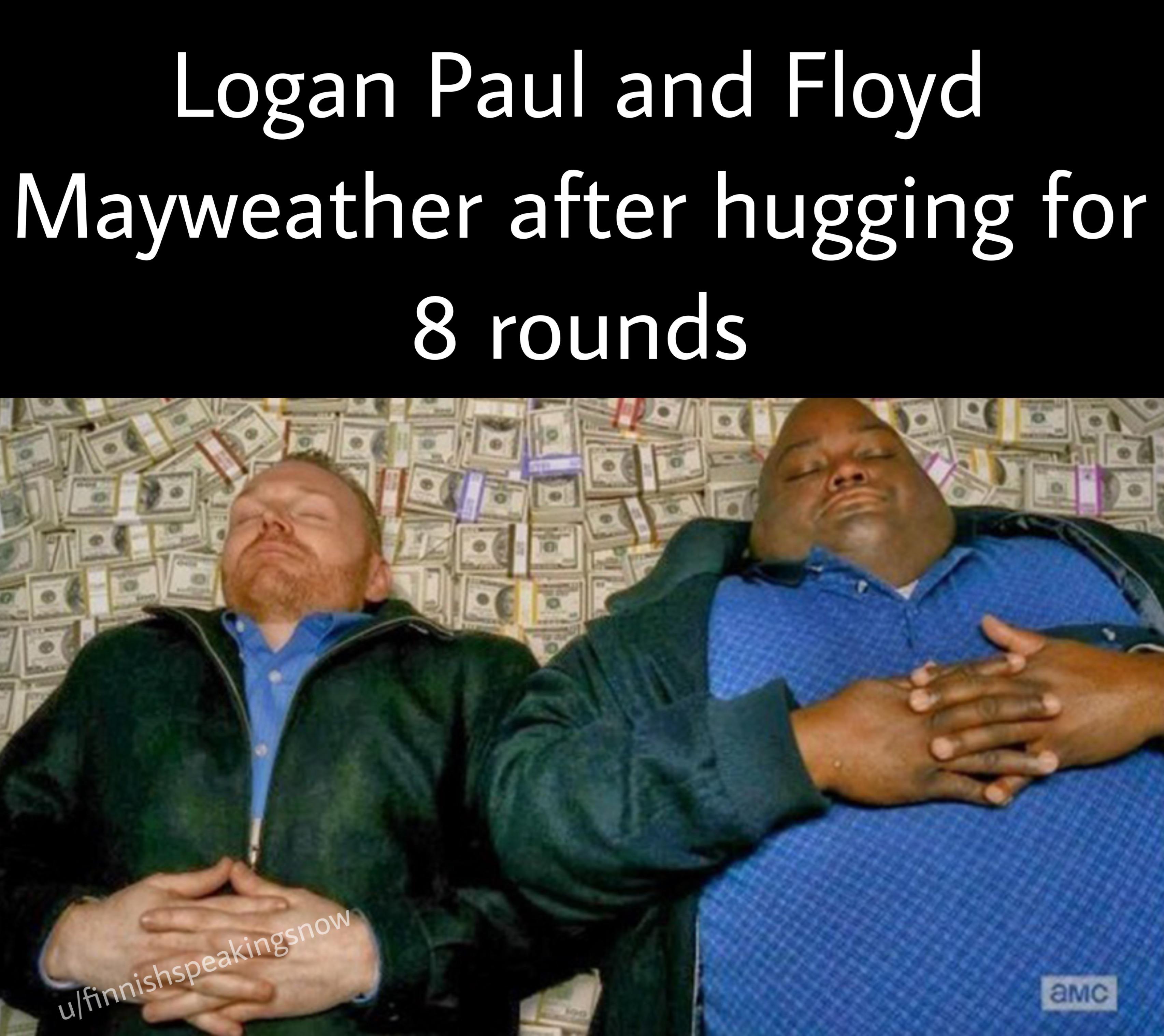 Logan Paul and Floyd hugging | Scrolller