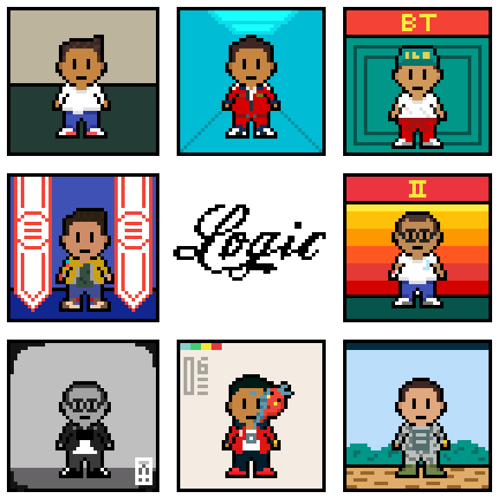 Logic Pixel Art Mural | Scrolller