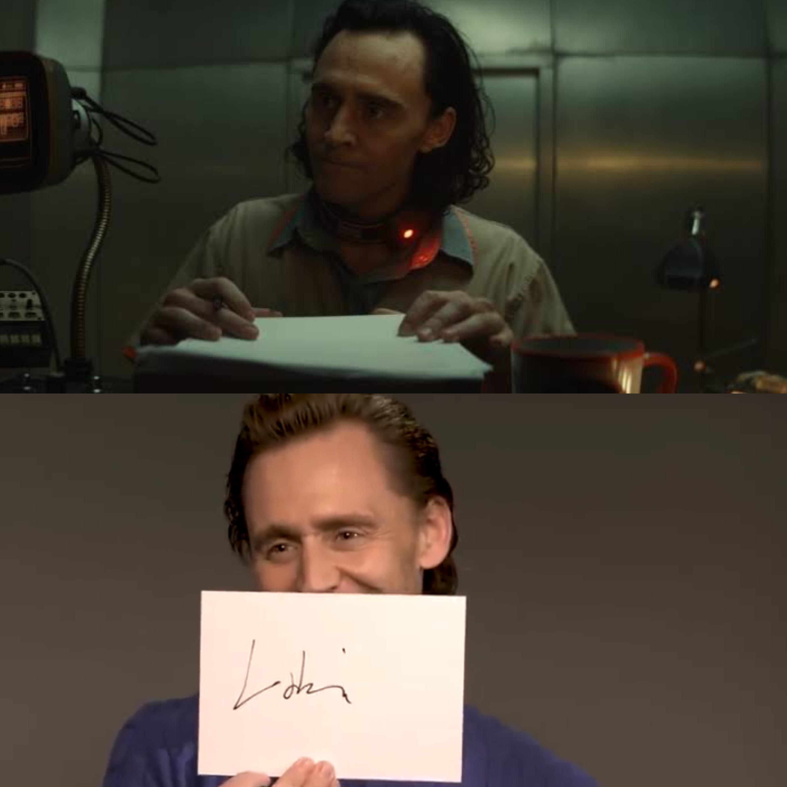 Loki’s signature | Scrolller