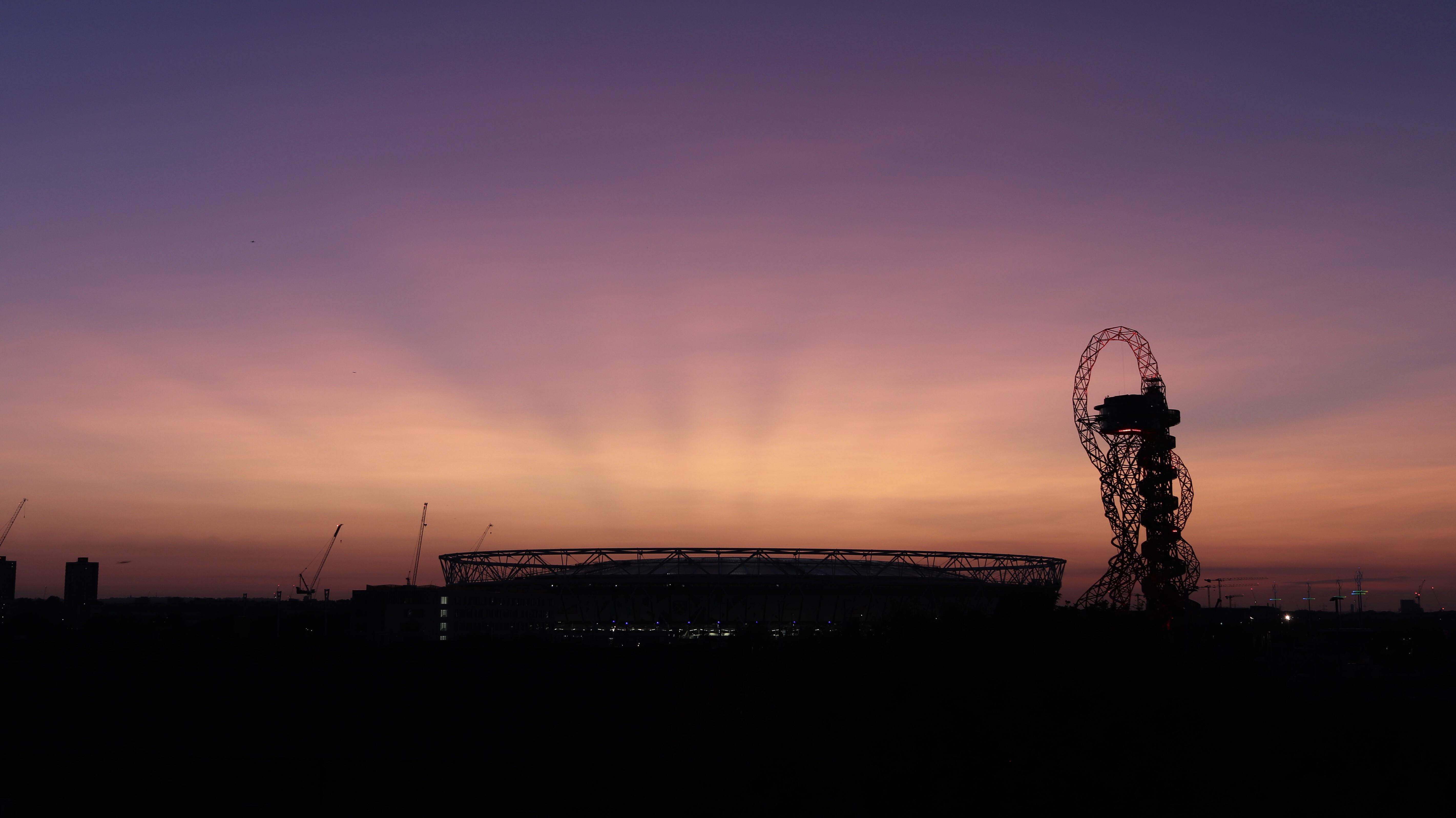 London Stadium at sunset | Scrolller