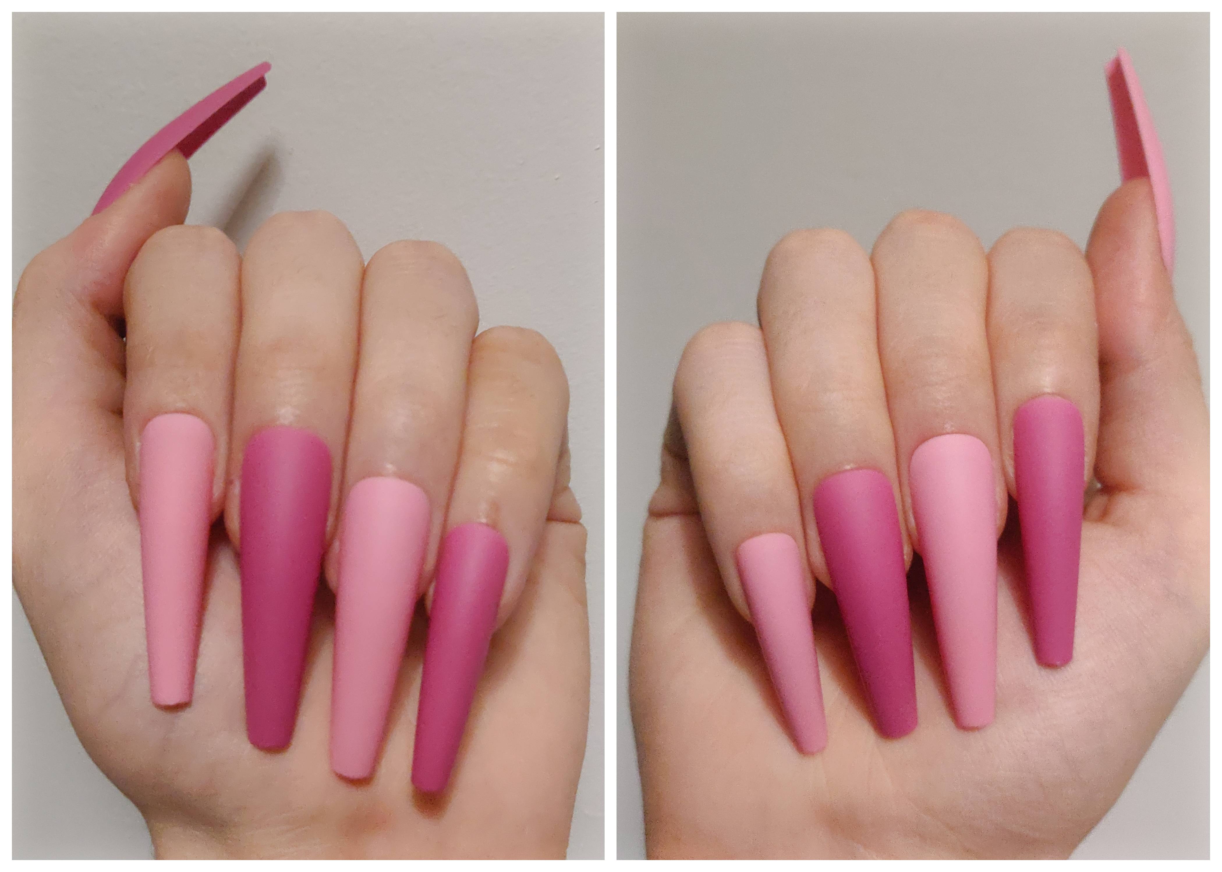 long pink nails ️ | Scrolller