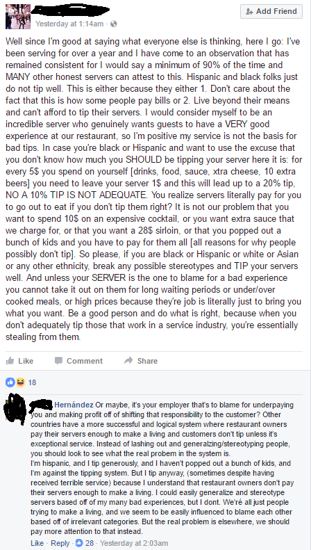 Long, Racist FB Rant | Scrolller