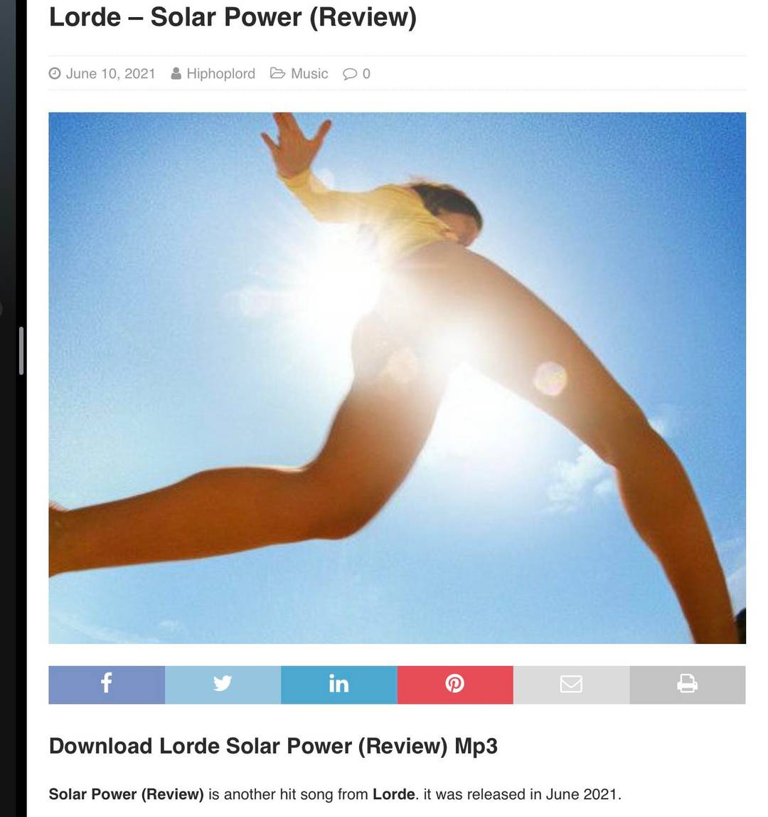 Lorde’s album cover is censored >:( | Scrolller