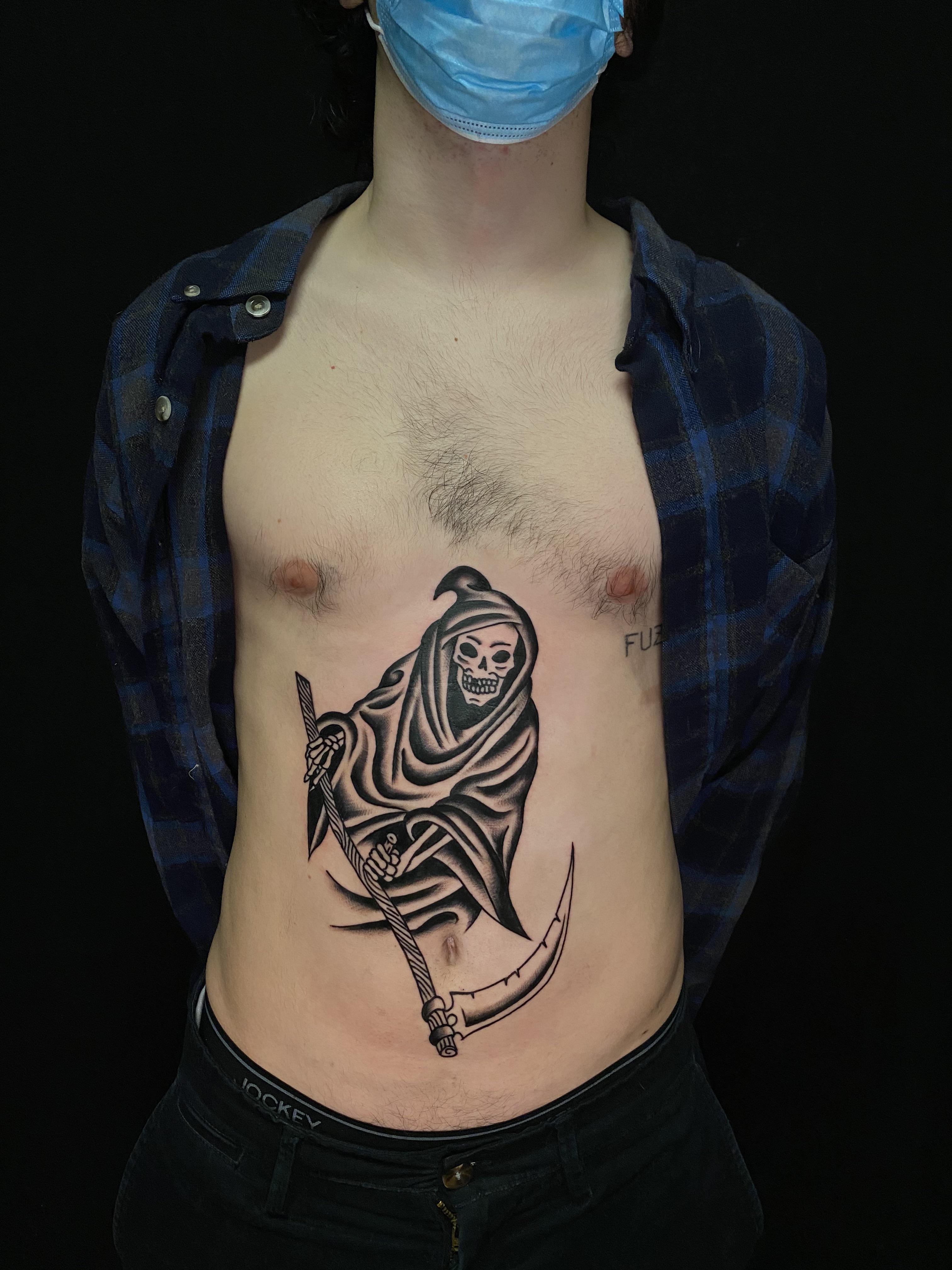 Love my new reaper. Done by Vladimir Bydin at Electric Anvil, Brooklyn NY. | Scrolller