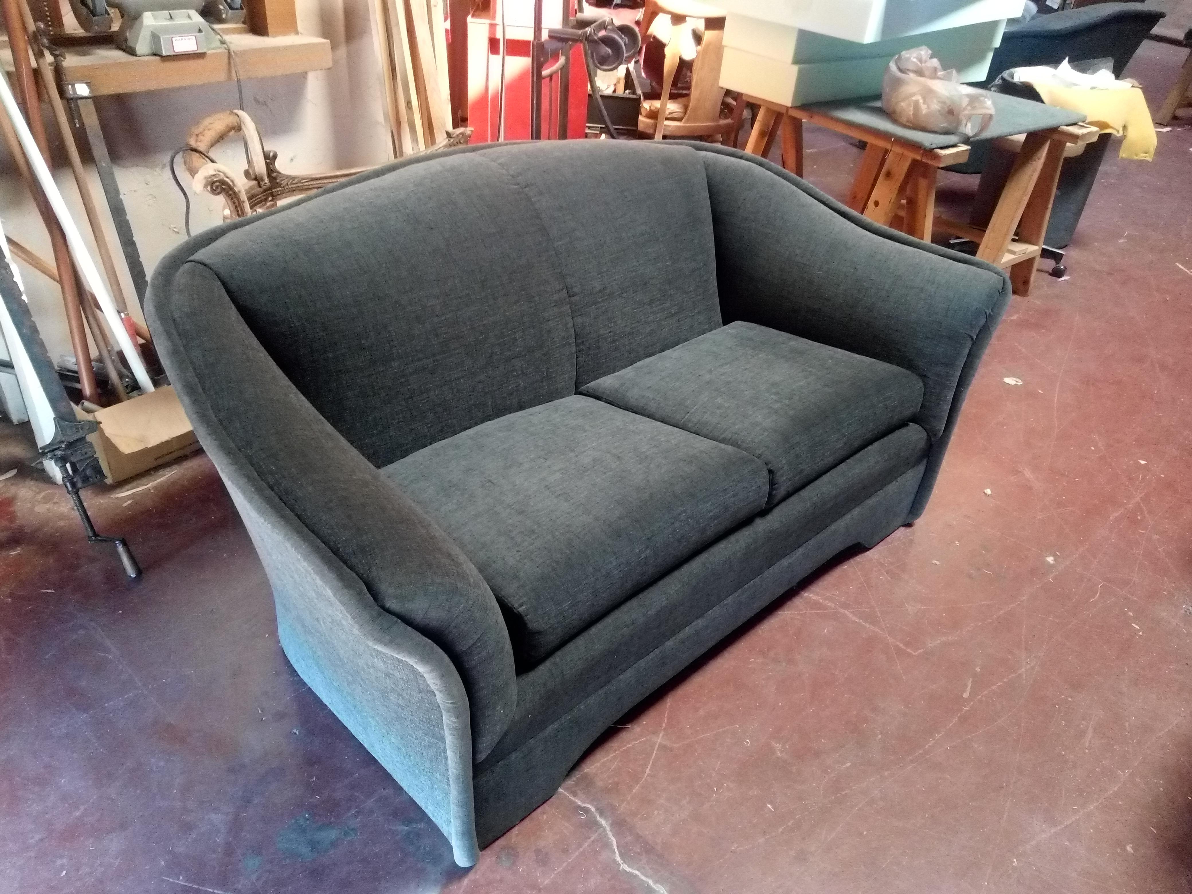 Loveseat redone and matching sofa | Scrolller