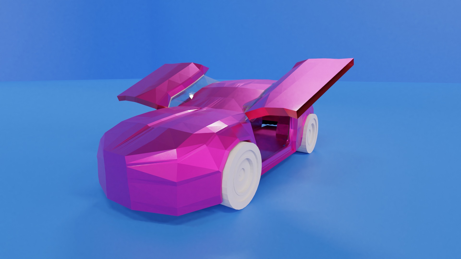 Low poly car model ^^ | Scrolller