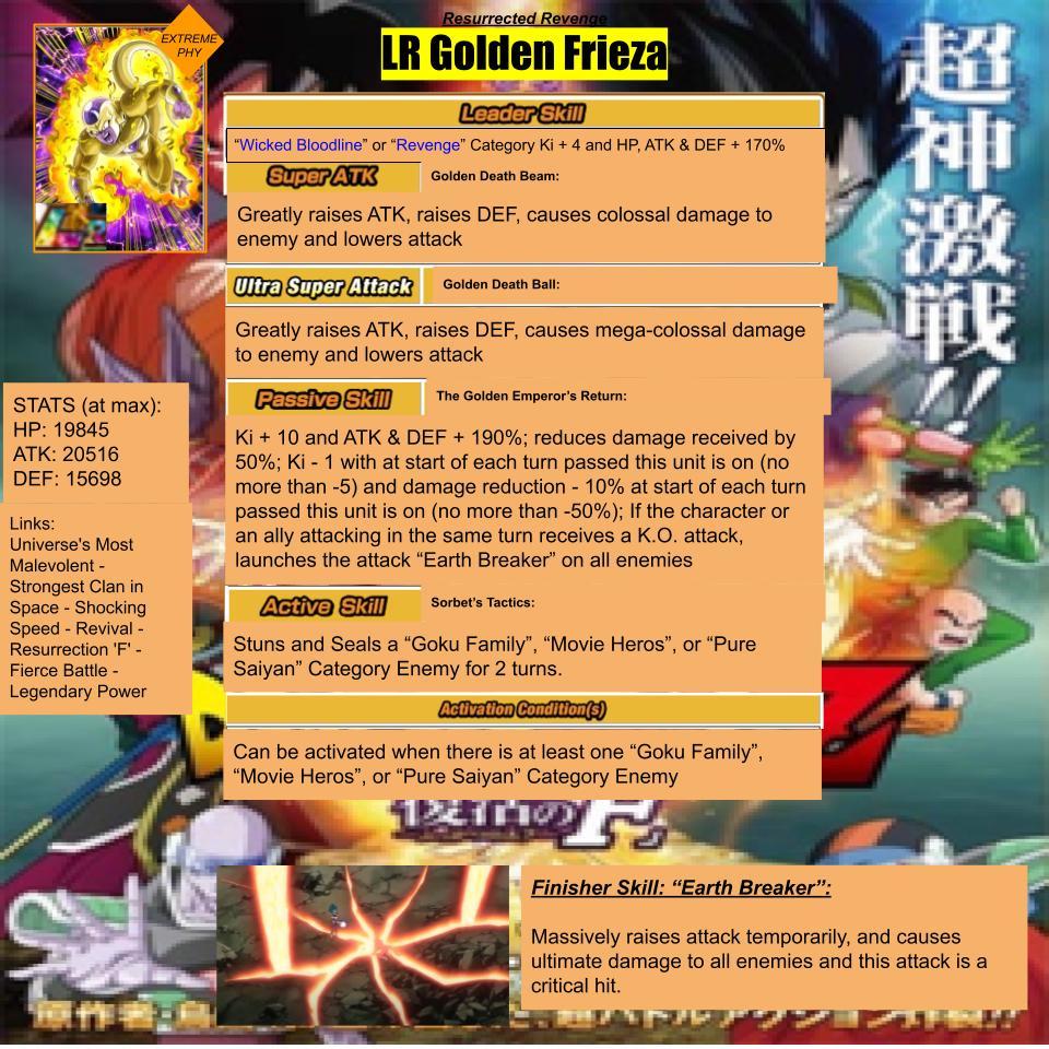 LR Resurrection F Golden Frieza Original Concept! New "Finisher Skill" Mechanic! | Scrolller
