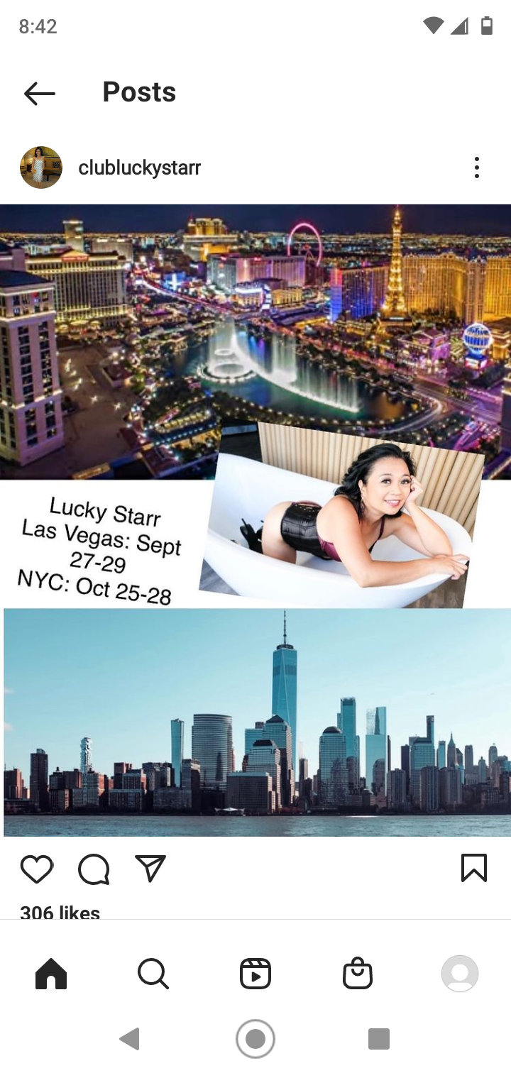 Lucky Starr will be touring Las Vegas in September and New York City in October | Scrolller