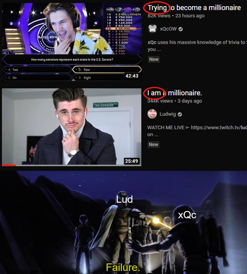 Ludwig is superior | Scrolller