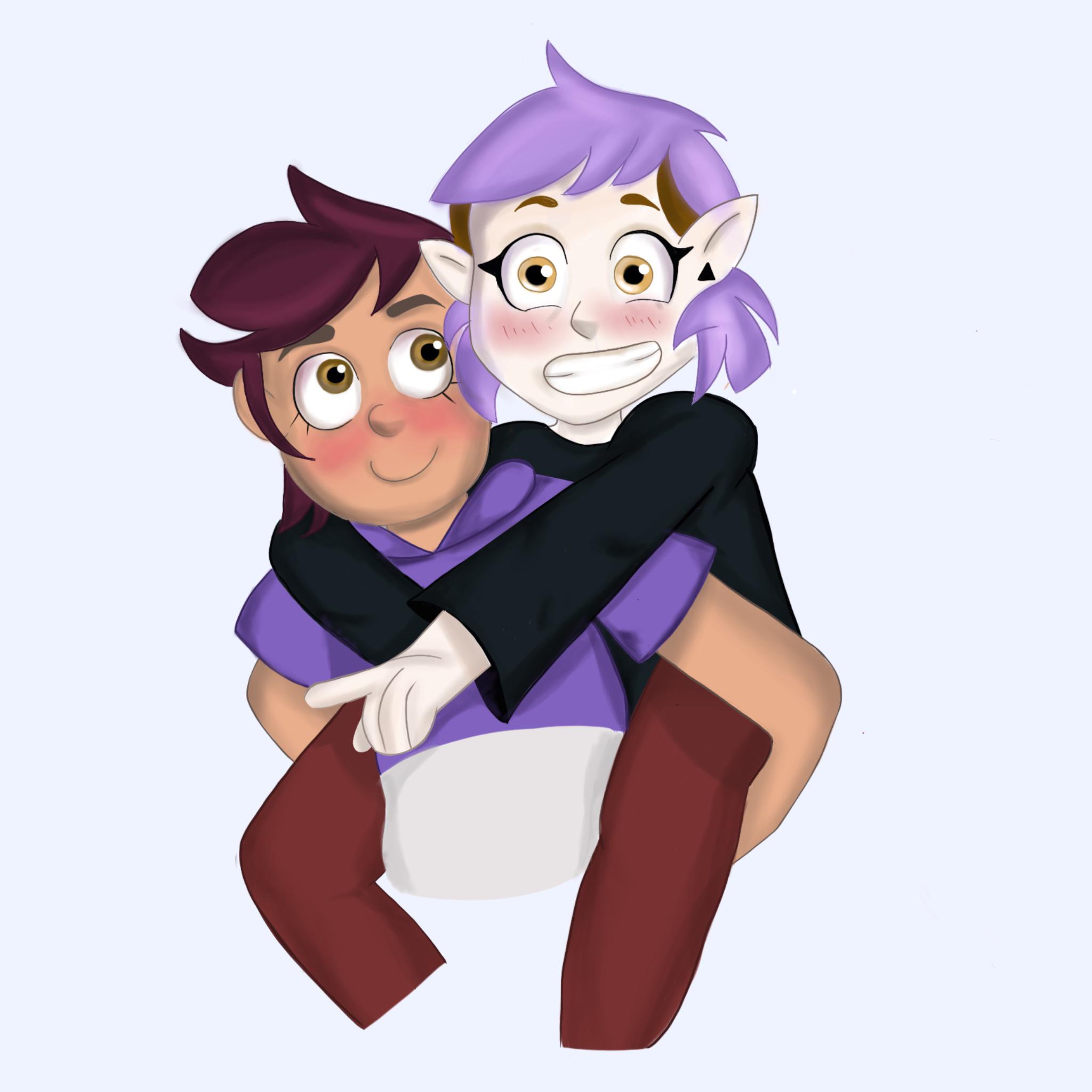 Luz and her cotton candy haired goddess | Scrolller