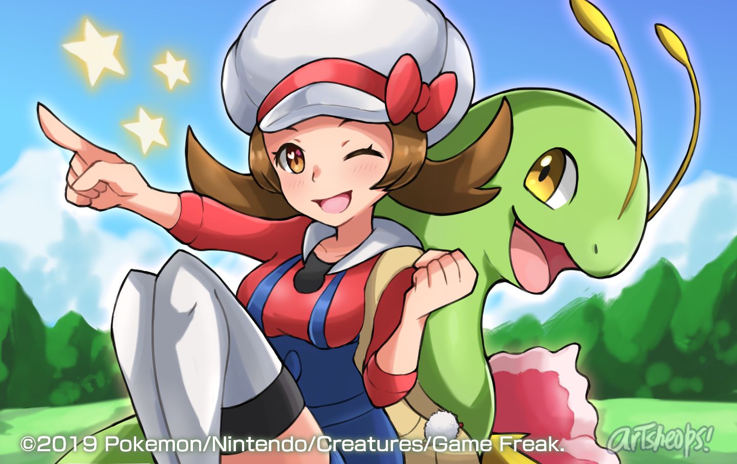 Lyra and Meganium | Scrolller