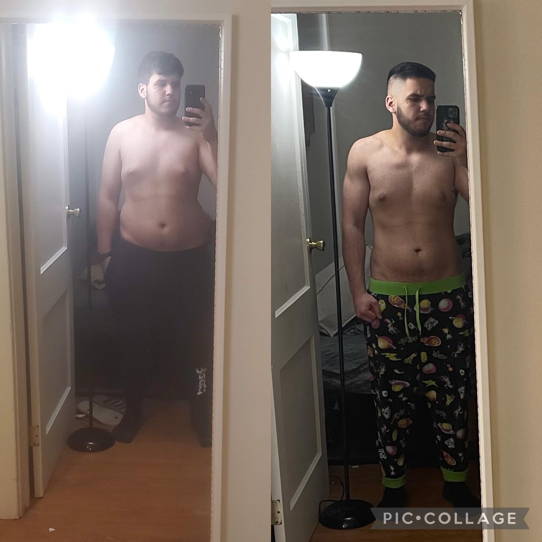 M/21/5’11” [240lbs > 213lbs = 27lbs] (4 months) | Scrolller