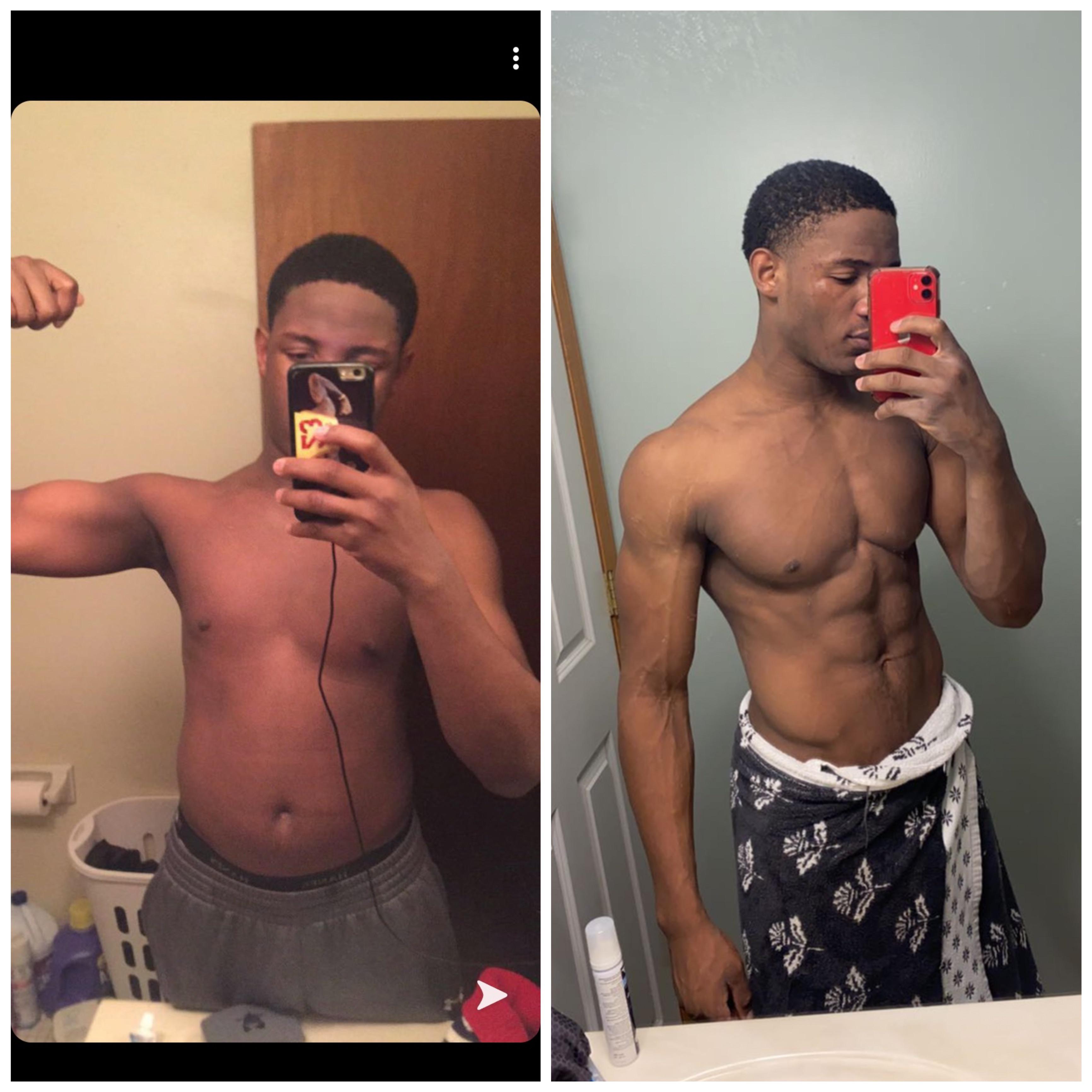M/21/6’0” [210 lbs > 179 lbs = 31lbs ] [3 years progress] Had a few bulk and cut phases but was ...