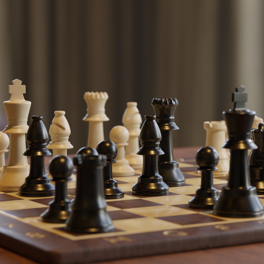 Made a Chess set in 3D in Blender! [1080x1080] | Scrolller