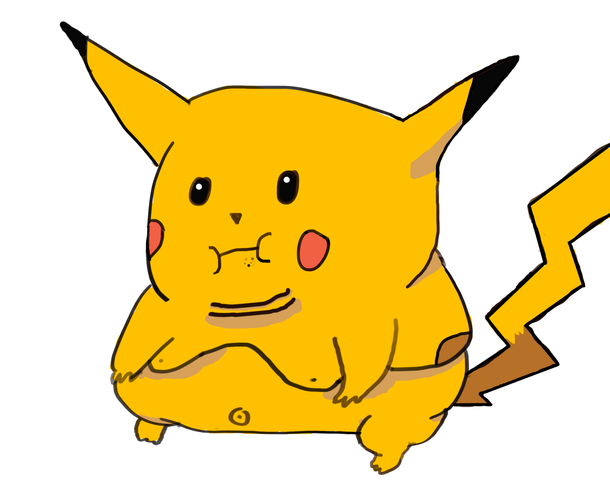 Made a fat pikachu | Scrolller
